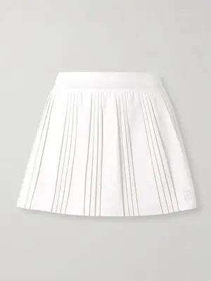 Nike Court Advantage Pleated Recycled Dri-fit Tennis Skirt - White
