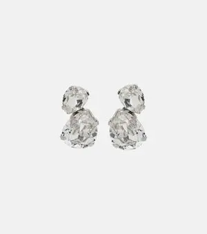 JENNIFER BEHR Nadia Crystal Earrings - Silver