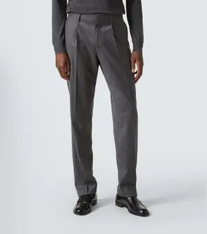 LARDINI Wool And Cashmere Tailored Suit Pants