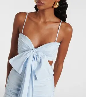 Zimmermann Rhiannon Bow-detail Cotton Mini Dress