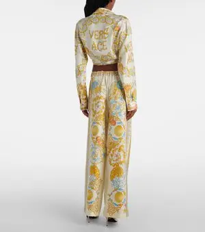 Versace Underwater Barocco Silk Shirt