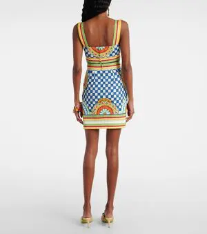 Dolce & Gabbana Cotton Patterned Mini Skirt