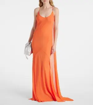 ALEXANDRA MIRO Gloria Silk Chiffon Gown