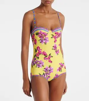 Dolce & Gabbana Floral One-piece Swimsuit - Multicoloured