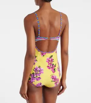 Dolce & Gabbana Floral One-piece Swimsuit - Multicoloured