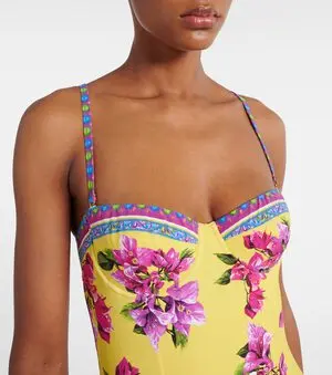 Dolce & Gabbana Floral One-piece Swimsuit - Multicoloured
