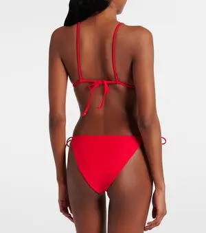 Jade Swim Via Bikini Top - Red