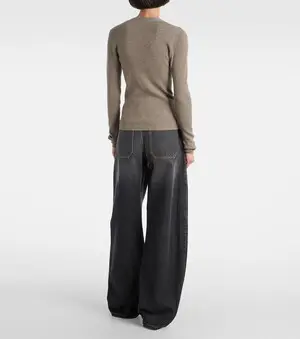 Brunello Cucinelli Ribbed-knit Lame Cardigan