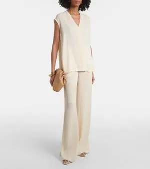 JOSEPH Lucien Pleated Top - White