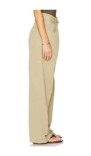 AGOLDE Vana Wide Leg Trousers - Tan