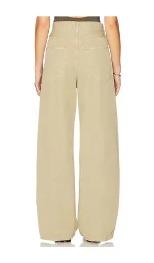 AGOLDE Vana Wide Leg Trousers - Tan