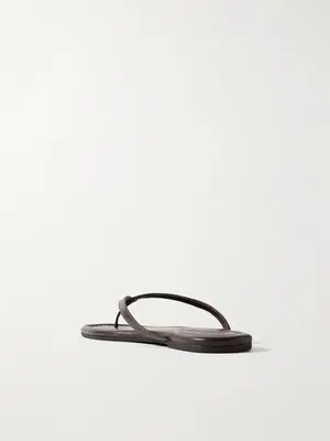 Staud Freja Leather Flip Flops