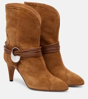 Isabel Marant Étoile Dytho Suede Ankle Boots - Brown