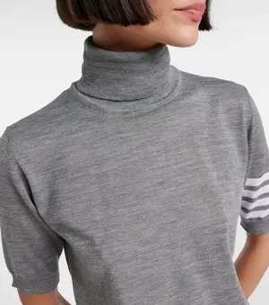 Thom Browne 4-bar Wool Turtleneck Sweater