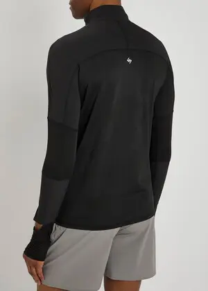 REPRESENT Quarter Zip Stretch-jersey Jacket