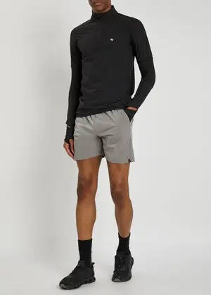 REPRESENT Quarter Zip Stretch-jersey Jacket