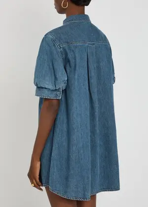 FRAME The Play Denim Mini Dress