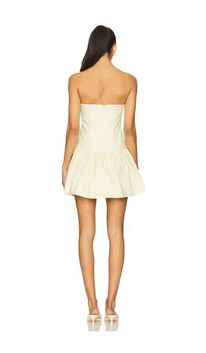 CAMILA COELHO Emmie Mini Dress - Lemon