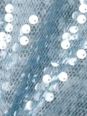Simkhai Leilani Strapless Sequined Crepe Gown - Blue