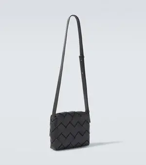 Bottega Veneta Diago Small Leather Crossbody Bag - Grey
