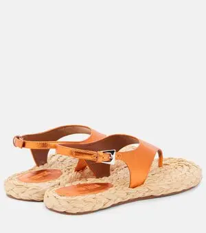 Paris Texas Metallic Leather Thong Sandals