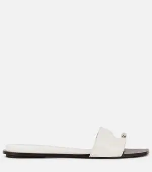 Tory Burch Leather Open Toe Sandals - White