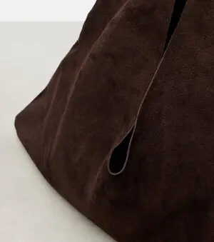 THE ROW Bindle Small Suede Top-handle Bag - Brown