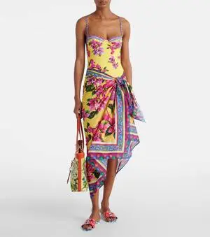 Dolce & Gabbana Floral Cotton Cover-up - Multicoloured