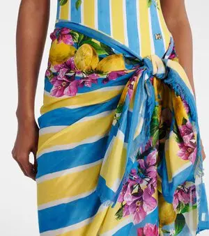 Dolce & Gabbana Floral Cotton Cover-up - Multicoloured
