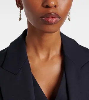 Alexander McQueen Crystal-embellished Skull Drop Earrings
