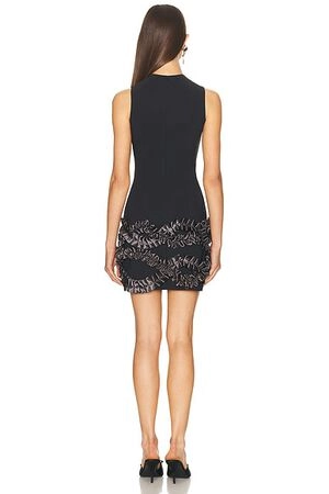 Coperni Pleated Ribbon Jersey Dress