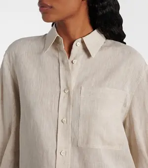 Brunello Cucinelli Monili Linen Shirt