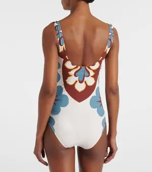 La DoubleJ Sunset Printed One-piece Swimsuit - Multicoloured