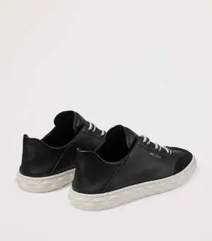 JIMMY CHOO Diamond Flex Leather Trainers - Black
