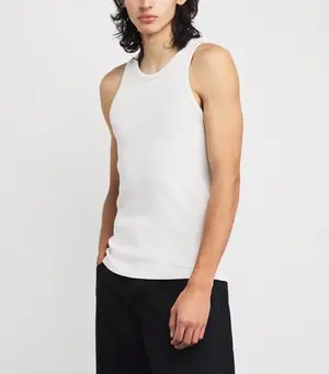 AGOLDE Ribbed Viggo Tank Top - Grey