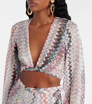 Missoni Zigzag Cropped Blouse - Multicoloured