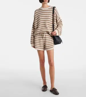 Brunello Cucinelli Striped Cotton-blend Shorts