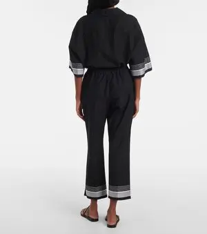 JOSEPH Tottenham Cropped Straight Pants