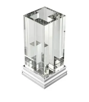 Christofle Glass Perspectives Vase Clear