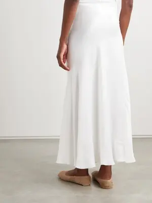 THE ROW Luce Washed-satin Maxi Skirt
