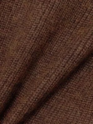 DEIJI STUDIOS Two-tone Recycled Ribbed-knit Cardigan