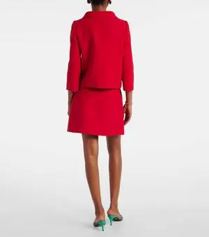 Valentino Garavani Crepe Couture Embellished Blazer