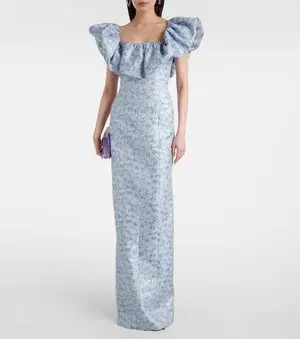 MARKARIAN Rowan Floral Brocade Gown