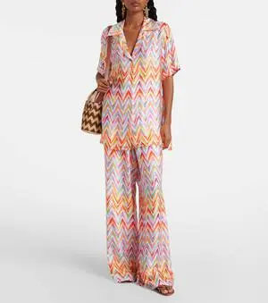 Missoni Zigzag Wide-leg Trousers