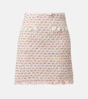 Valentino Garavani Embellished Tweed Mini Skirt - Multicoloured