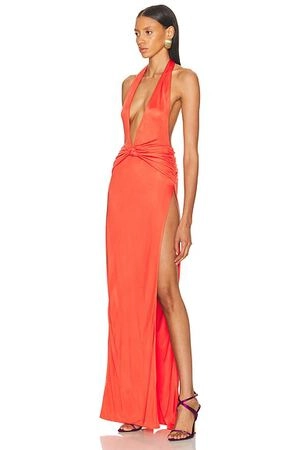 Retrofete Corralee Halterneck Gown - Geranium