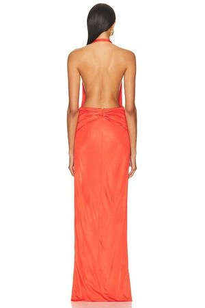 Retrofete Corralee Halterneck Gown - Geranium