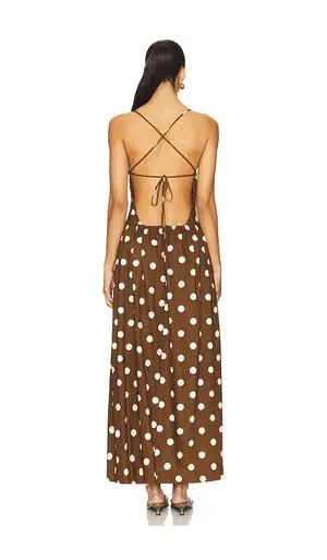 Majorelle Dot Maxi Dress