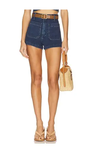 Show Me Your Mumu Palm Springs Hot Shorts - Blue