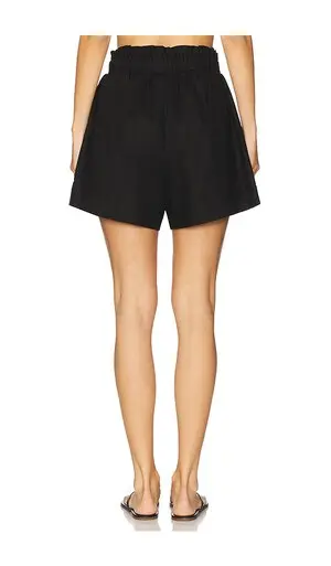 SNDYS. Shelley High-waisted Linen Shorts
